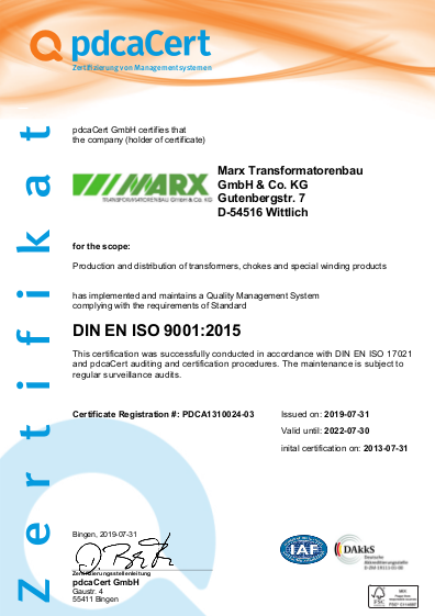 Qualität – Marxtrafo